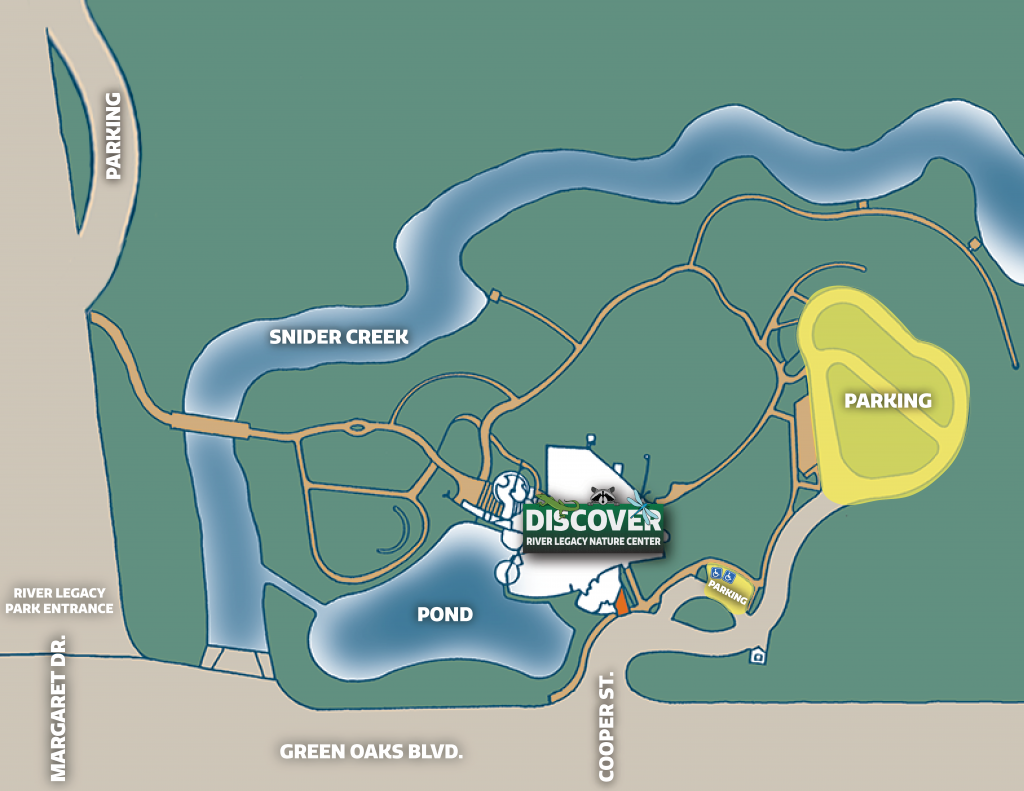 Nature Center Parking Map - River Legacy Nature Center